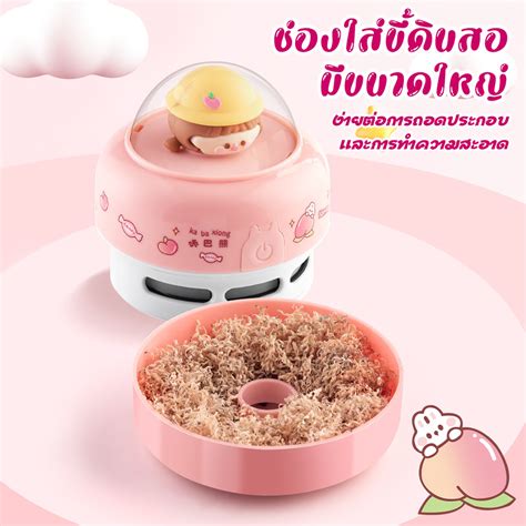 Ohayo เครื่องดูดฝุ่นไร้สายขนาดมินิ เครื่องดูดฝุ่น นักเรียน เครื่องทำความสะอาด ยางลบ ฝุ่น ลาย