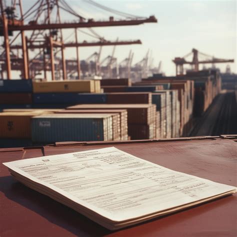 A Customs Declaration Form With Details On Imported Or Exported Goods Premium Ai Generated Image