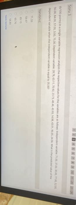 Solved 10 11 20 21 26 Soru 3 6100 Points In A Single