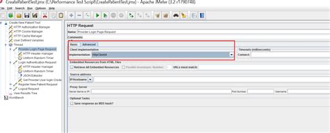 jmeter non response code connectexception stack overflow