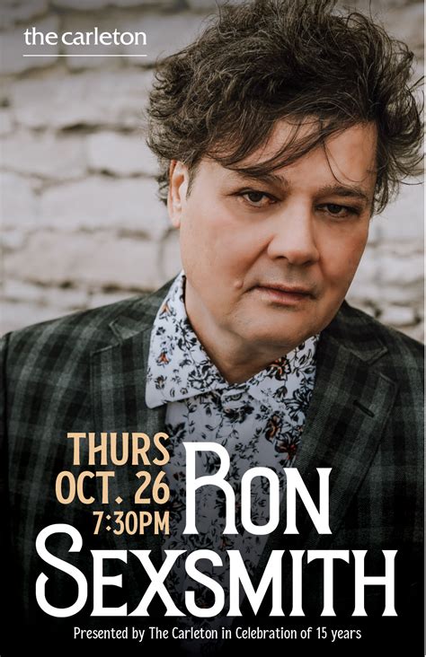Sold Out Carleton 15th Presents Ron Sexsmith The Carleton