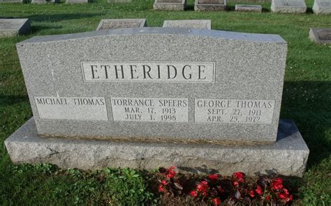 Torrance Ellen Speers Etheridge 1913 1998 Find A Grave Memorial