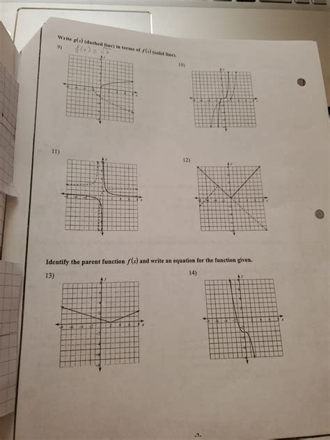 Solved Write G X Dashed Line In Terms Of 6 Solid Line