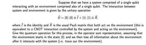 Suppose That We Have A System Comprised Of A Single