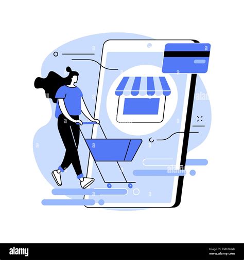 Online Shopping Abstract Concept Vector Illustration E Commerce Platform Online Shopping
