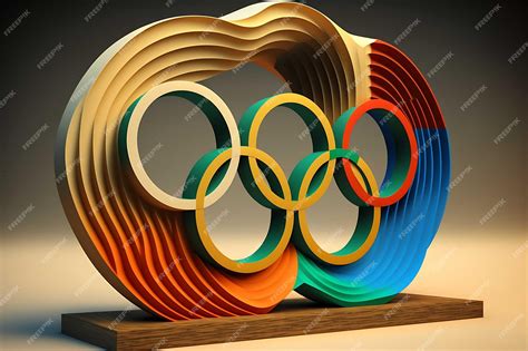 Símbolo De Los Juegos Olímpicos Foto Premium