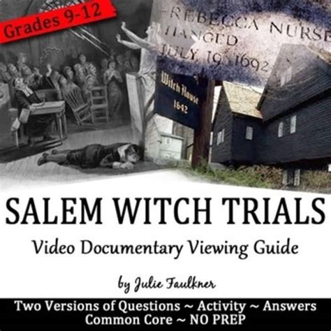 Salem Witch Trials Documentary Viewing Guide In Search Of History