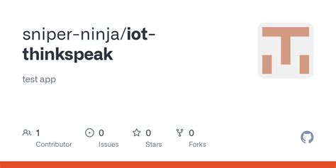 Github Sniper Ninjaiot Thinkspeak Test App
