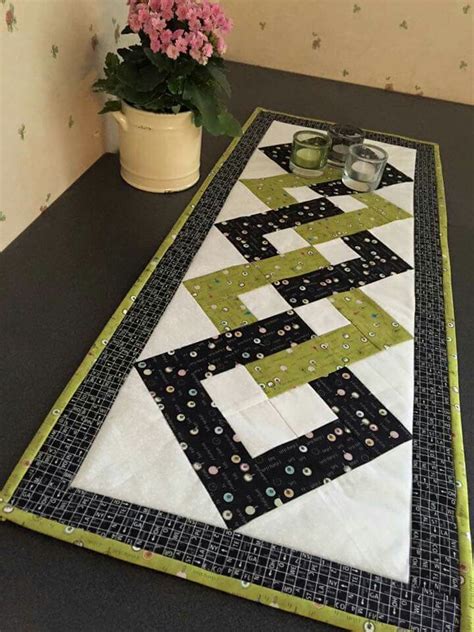 Modern Quilted Table Runner Patterns Free Web Sew Using A ¼” Seam