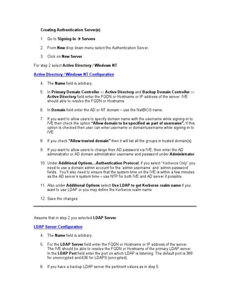 How To Ad Ldap Configuration Pdf Active Directory Computer Network Security