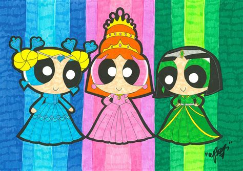 Powerpuff Princesses By Gbhydra On Deviantart