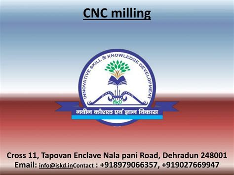 PPT CNC Milling PowerPoint Presentation Free Download ID 8844615