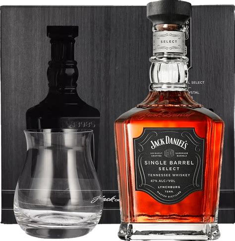 Jack Daniels Single Barrel Select And Glencairn Crystal Snifter Glass P