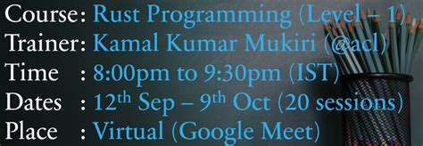 kamal kumar on linkedin aptcomputinglabs rustprogramming