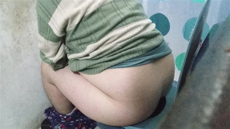 Chubby Stud Dumping After Work With Loud Farts