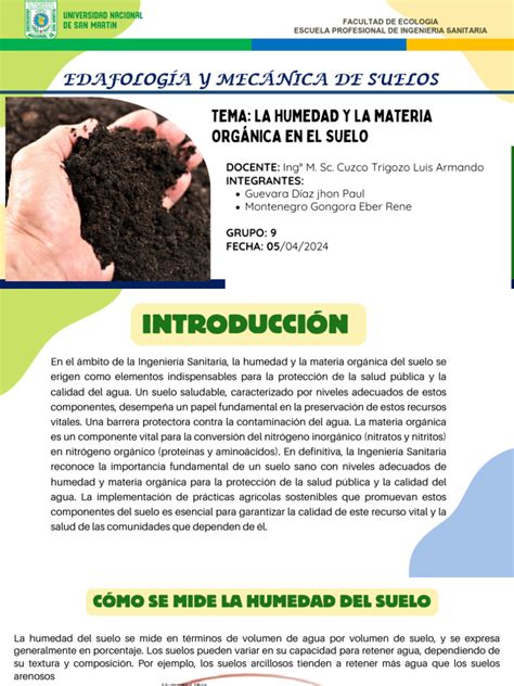 La Importancia De La Humedad Del Suelo Pdf