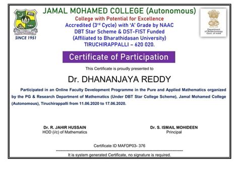 Fdp Certificate Ppt