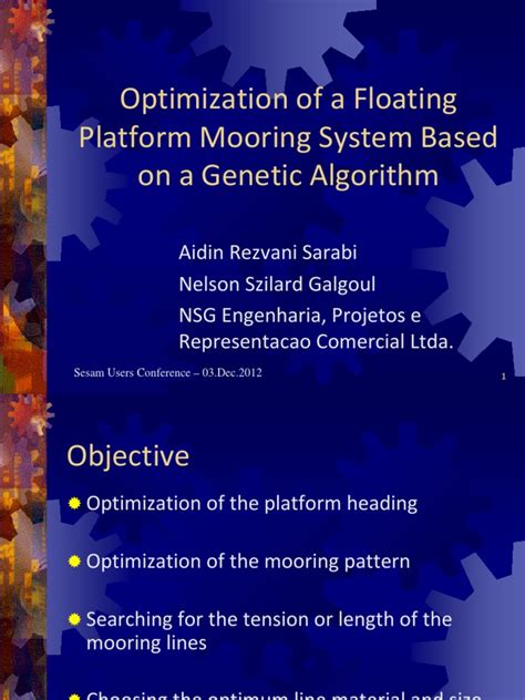 Pdf Optimization Of A Floating Platform Mooring System Based On Genetic Algorithm Dokumentips