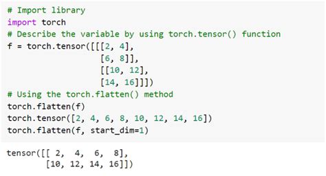 Pytorch Flatten 8 Examples Python Guides