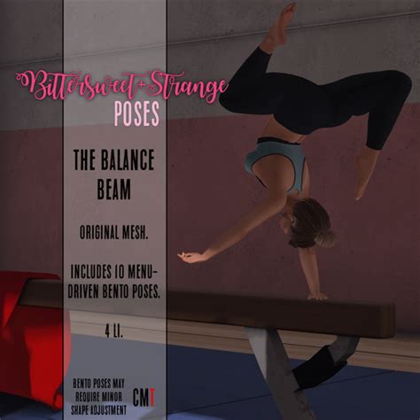 Second Life Marketplace Bs Poses The Balance Beam