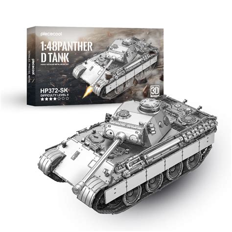 Piececool German 1 48 Panther D Tank Model Kits For Adults Diy