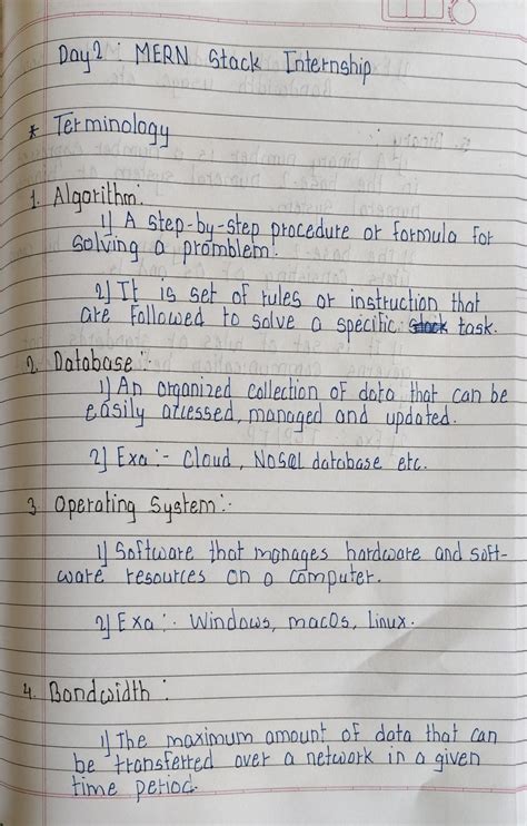 Day 2 Mern Stack Internship Program Todays I Am Learning Various New Terminologies Like