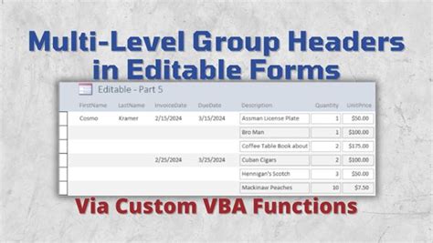 Use Custom Functions To Hide Multi Level Group Headers On Editable