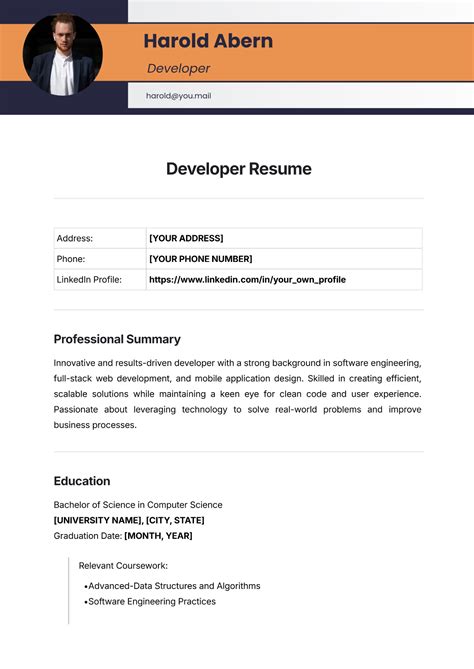 Ui Developer Resume
