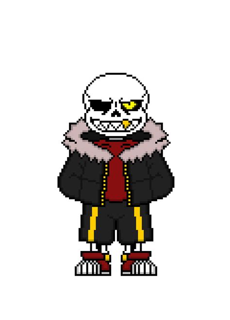 Pixilart Underfell Sans V By Kukisc