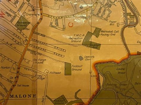Old Maps Of Belfast Published On The Walls Of A Stranmillis Coffee