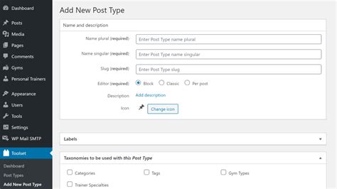 Wordpress Create New Template