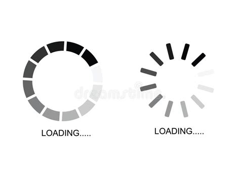 Loading Icons Error Loading Website Loading Progress Round Bars White
