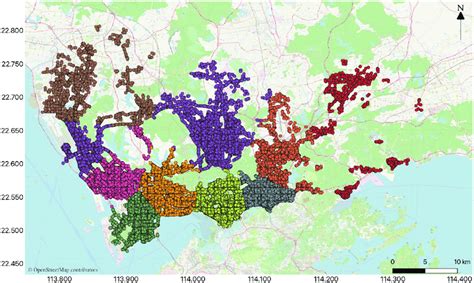 Visualization Of The Clustering Result Download Scientific Diagram