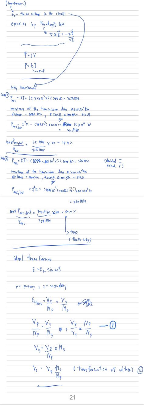 Transformers Physics R Physicsstepbystep