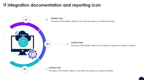 It Integration Documentation And Reporting Icon Ppt Presentation
