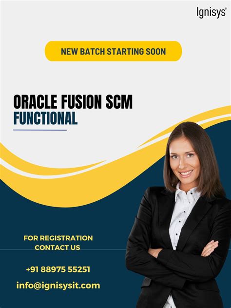 Ignisys It Solutions Private Limited On Linkedin Elevate Your Skills Through Oracle Fusion Scm