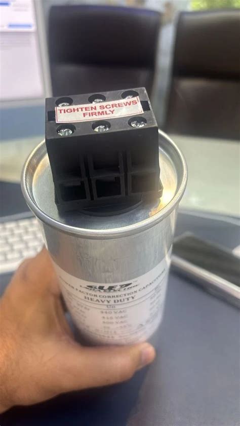 Aluminium Electrolytic Cylindrical Type 3 Phase Capacitor For Cement