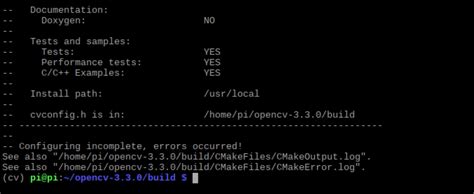 Python Error In Installing Opencv 330 On Raspberry Pi 3 Stack Overflow