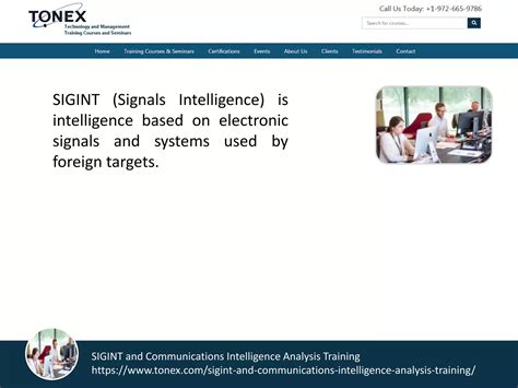 Communications Intelligence Analysis Sigint Training Pptx