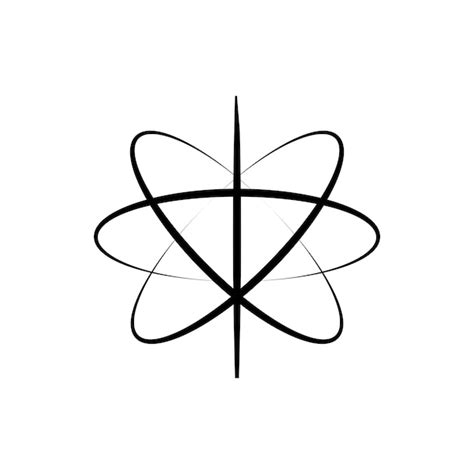 Premium Vector Atom Icon Vector
