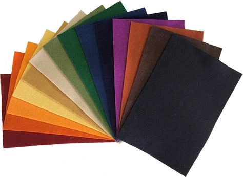 Weir Crafts 100 Wool Craft Felt 14 Sheet Package From