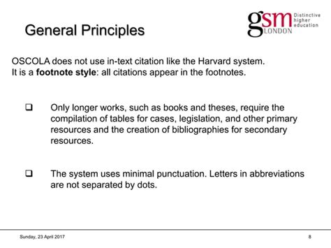 Essential Skills On Referencing With OSCOLA Citation System PPTX Law