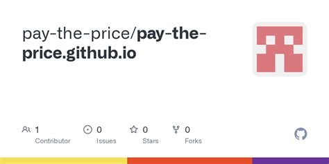 Github Pay The Pricepay The