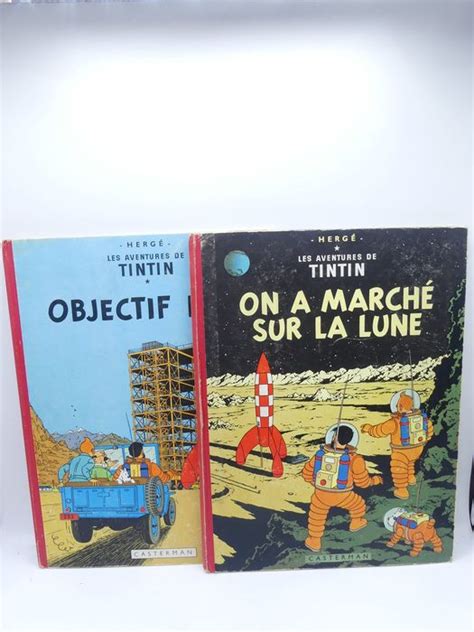 Tintin T16 T17 On A Marché Sur La Lune B30 Objectif Catawiki