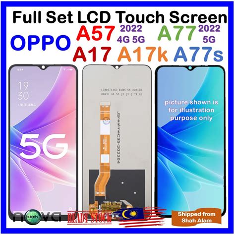 Ori Full Set Lcd Touch Screen Compatible With Oppo A17 Oppo A17k
