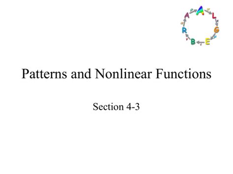 Patterns And Nonlinear Functions
