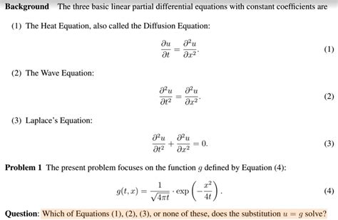 Solved Background The Three Basic Linear Partial Differential Equations With Constant
