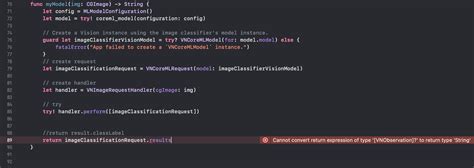Get Results From Coreml Model Using Vision Framework Rswiftui