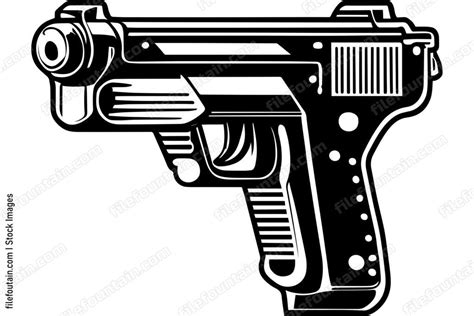 Handgun Logo Logo Vector Design Filefountain