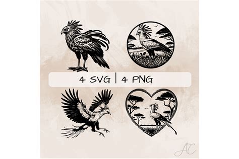 Secretary Bird Svg Bundle Graphic By Artistic Ortex · Creative Fabrica
